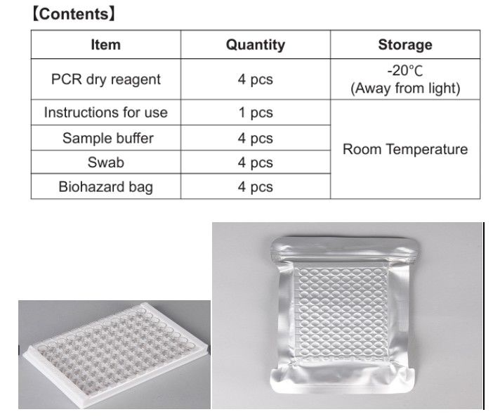 Respiratoire V Longinfectie Kat PCR Droog ijs Algemeen Transport 4 T/doos